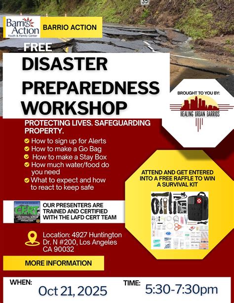 Disaster Preparedness Workshop Barrio Action Youth And Community Center