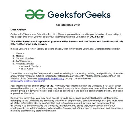 Akshay Tripathi On Linkedin Internship Gfg Contentwriting