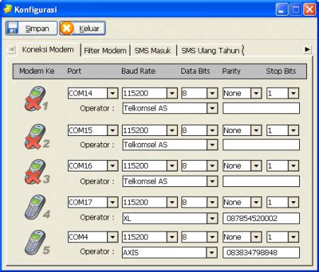 Software SMS Dengan Multi Modem