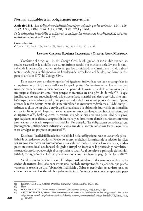 Pdf Comentario Al Artículo 1181 Del Código Civil Gaceta Jurídica