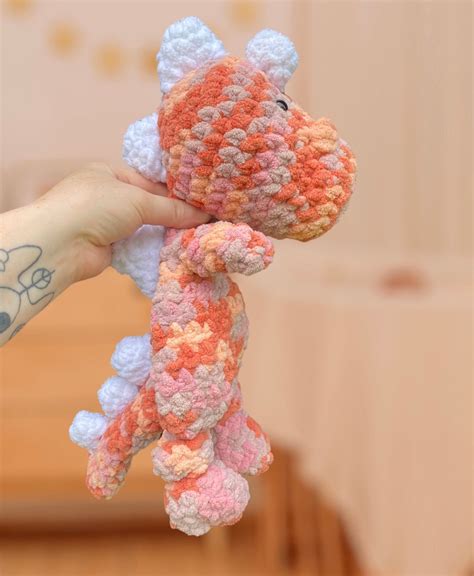 Tinysaurus Dinosaur Snuggler Tinysaurus Dinosaur Lovey Etsy