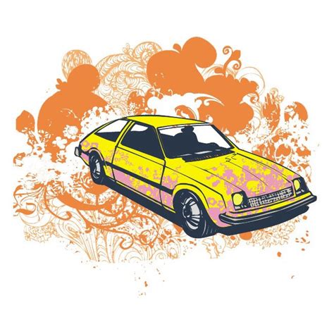 Hatchback Grunge Vector Imageeps Free Vector Download Freeimages