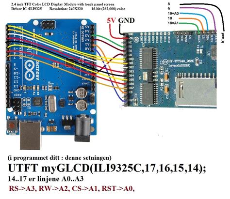 Solved Sainsmart Tft W Touchpad Wiring Displays Arduino Forum