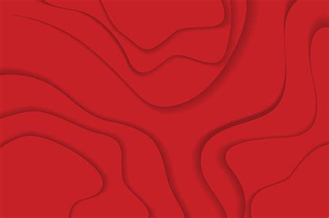 붉은 색으로 종이 컷 모양 스타일로 만든 추상적인 배경 템플릿 아트 현대 유행 매력적인 물결 모양의 벡터 아트 0명에 대한 스톡