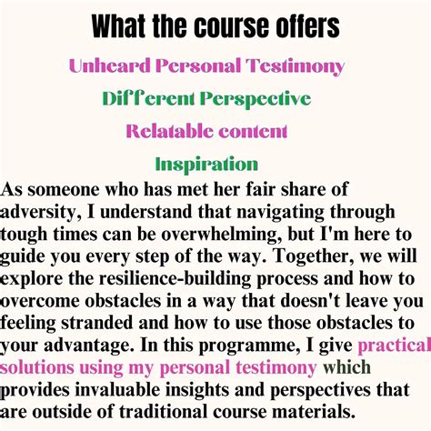 A Step By Step Guide To Moving From Adversity To Thriving The Resilience Masterclass