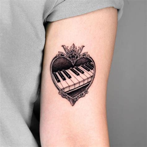 Piano Key Tattoo By Hanstattooer