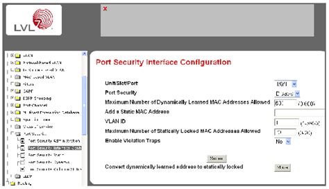 Configuring Port Security