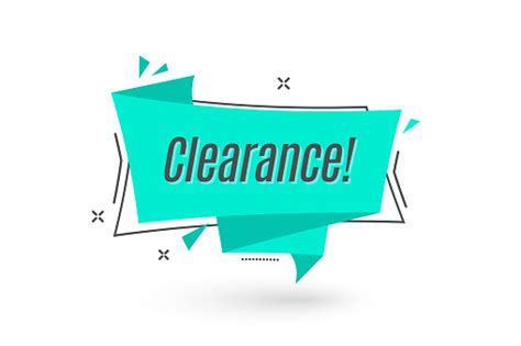 평면 선형 승진 리본 배너 스크롤 가격 태그 스티커 배지 포스터 개념에 대한 스톡 벡터 아트 및 기타 이미지 개념 그림자 기하 도형 Istock