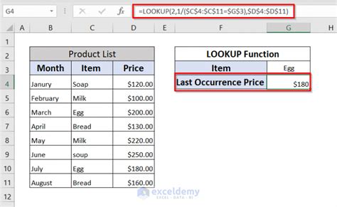 How To Find Last Occurrence Of A Value In A Column In Excel 5 Methods