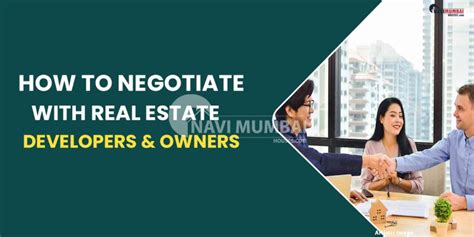 How To Negotiate With Real Estate Developers And Owners