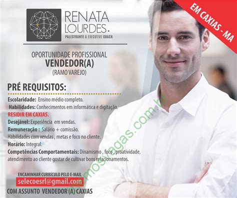 Vaga De Emprego Para Vendedora Em Caxias Ma Themos Vagas
