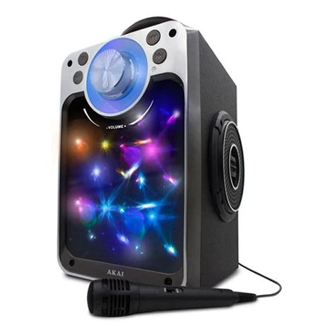 Akai Ceu7300 Bt Φορητο Ηχειο Bluetooth Με Led Μικροφωνο ΚΑΙ Fm 6w