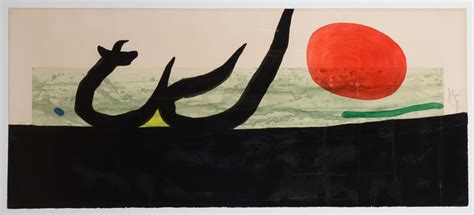 Joan Miró La Greve Noire Etching Aquatint And Carborundum