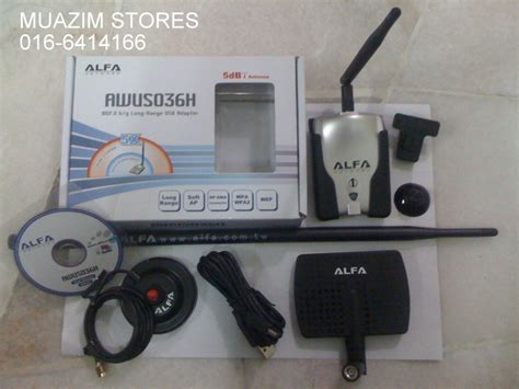 WIFI BOOSTER INTERNET: (ALFA AWUS036H)