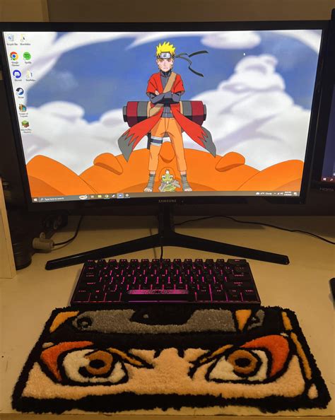Naruto Sage Mode Keyboard Rug Scrolller