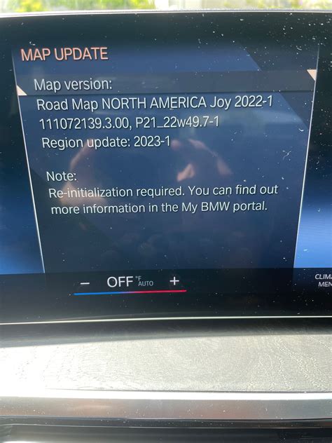 Maps Re Initialization Required What Does It Mean BMW I4 Forum