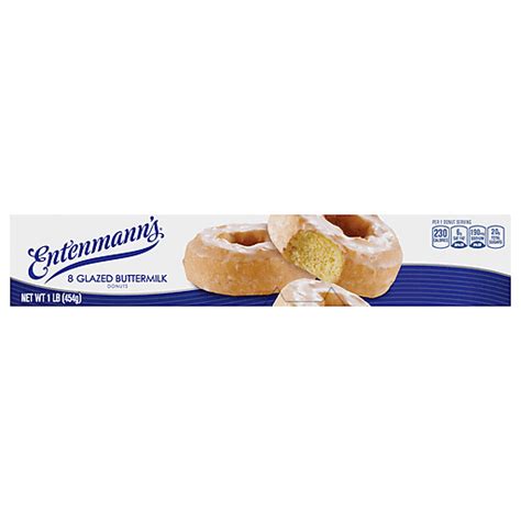 Entenmanns Donuts Glazed Buttermilk 8 Ea Donuts Foodtown