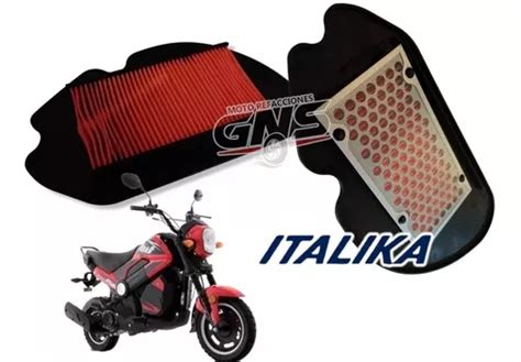Elemento Filtro De Aire Original Italika Para Moto Bit 150 Meses Sin
