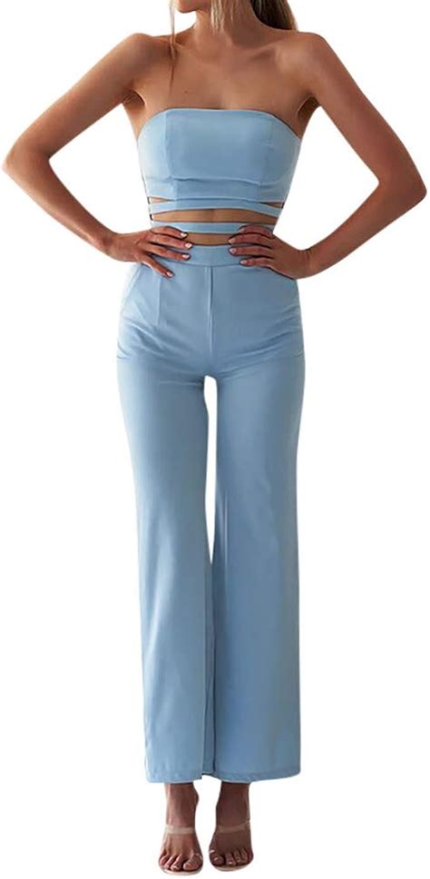 Monopezzi E Tutine Da Donna Estivi Tuta Jumpsuit Elegante Tute Lunghe