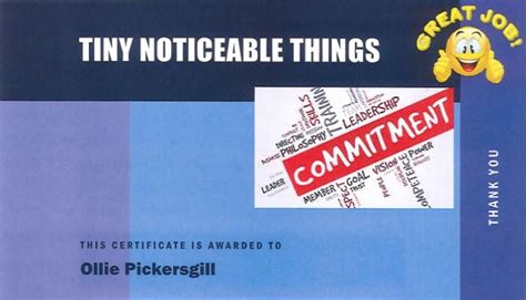 Tiny Noticeable Little Things Go A Long Way