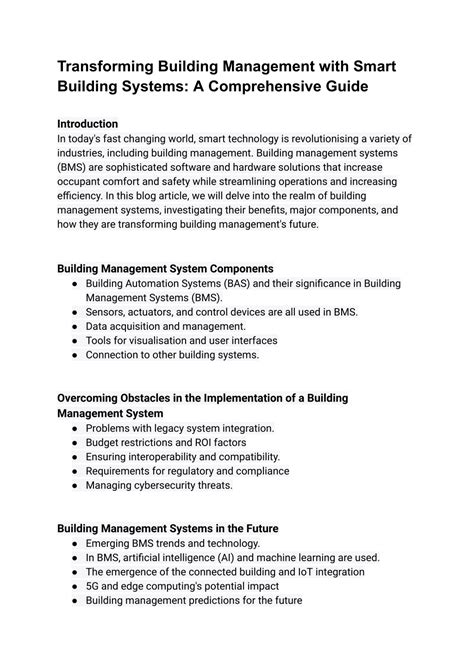 Ppt Building Management System Powerpoint Presentation Free Download