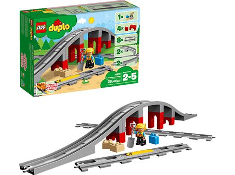 LEGO 10872 Eisenbahnbrücke und Schienen Bausatz, Mehrfarbig LEGO® DUPLO ...