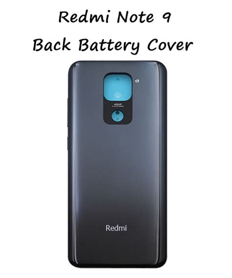Redmi Note 9 Back Battery Cover Rear Door Housing Case Back Panel For