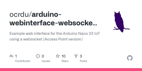 GitHub Ocrdu Arduino Webinterface Websocket Ap Example Web Interface For The Arduino Nano