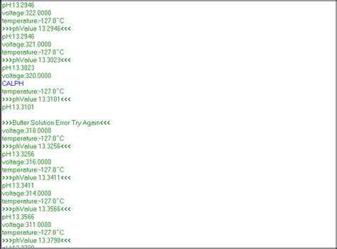 Unable To Calibrate The Probe Issue 3 GreenPonik DFRobot ESP PH