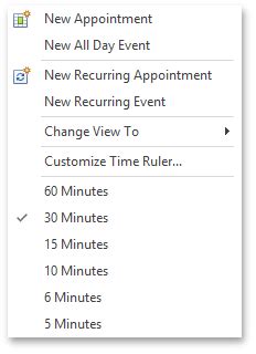 TimelineView MenuItemId Property WinForms Controls DevExpress