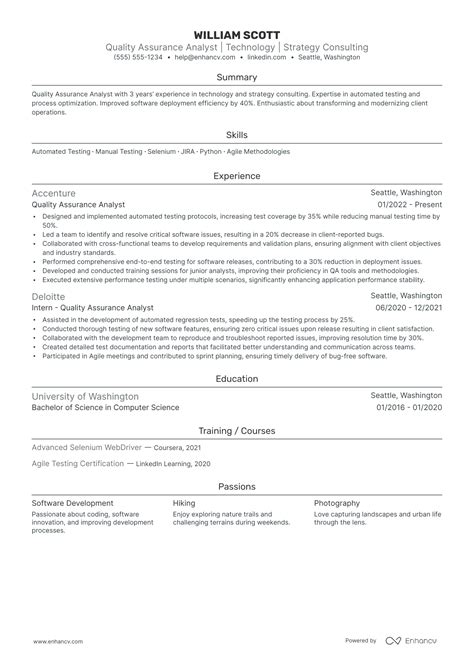 16 Successful Quality Assurance Resume Examples And Writing Tips For 2024