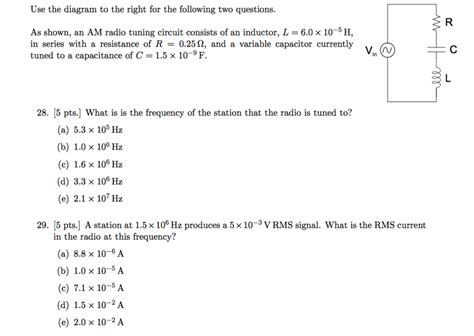 Solved Use The Diagram To The Right For The Following Two