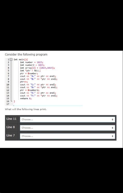 Solved Consider The Following Program 1 Int Main 2 Int