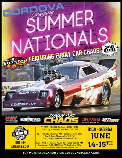 Summer Nats Event Info Cordova Dragway