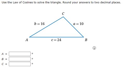 Solved Determine Whether The Law Of Sines Or The Law Of Chegg Com