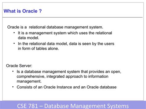 Lecture Oracle Ppt PPT