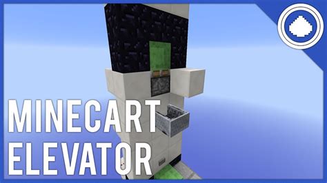 Simple And Compact Minecart Slime Block Elevator Minecraft Tutorial