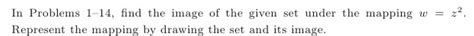 solved in problems 1 14 find the image of the given set
