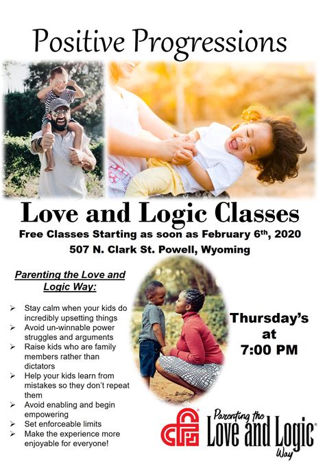 Love And Logic Classes Thursdays At 700 Pm Positive Progressions