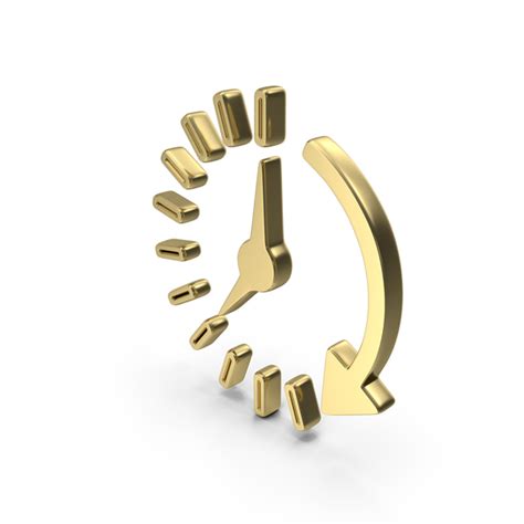 Clock Time Arrow Shape Gold Png Images And Psds For Download Pixelsquid