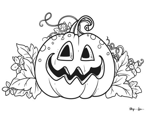 Halloween Pumpkin Coloring Page Printable Free Printable
