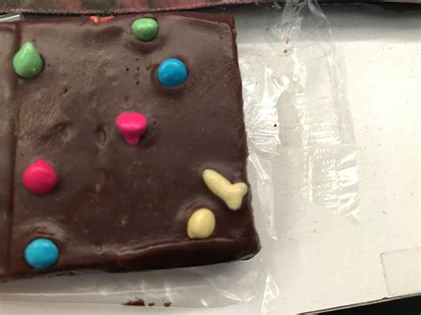 My Brownie Had A Strangely Phallic Candy On It Rmildlyinteresting
