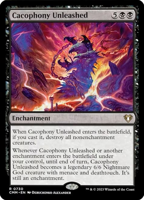 Cacophony Unleashed Commander Masters Magic The Gathering