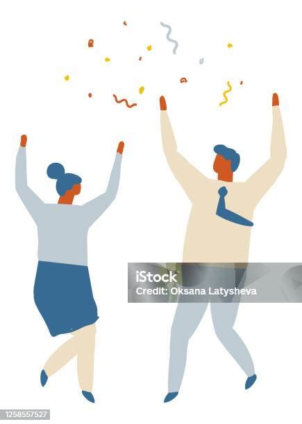 비즈니스 피플 성공을 축하합니다 걷기에 대한 스톡 벡터 아트 및 기타 이미지 걷기 계급 고용과 노동 Istock