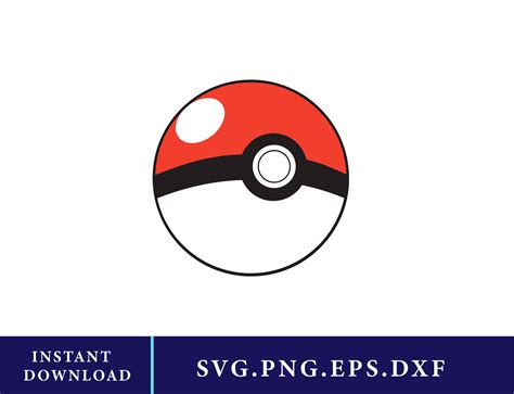 Pokeball Svg Anime Cartoon File For Cricut Silhouette Instant