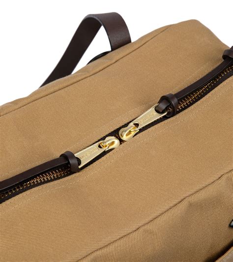 Filson Rugged Twill Zip Tote Bag Tan Trunkclothiers