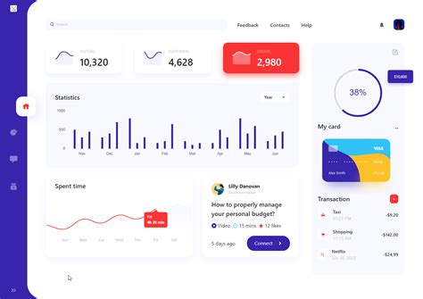 Github Ozcanzaferayan Responsive Dashboard Based On Taras Migulko Design Https Dribbble