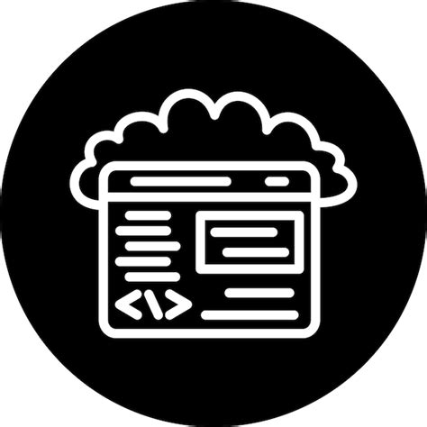 Premium Vector Vector Design Cloud Coding Icon Style