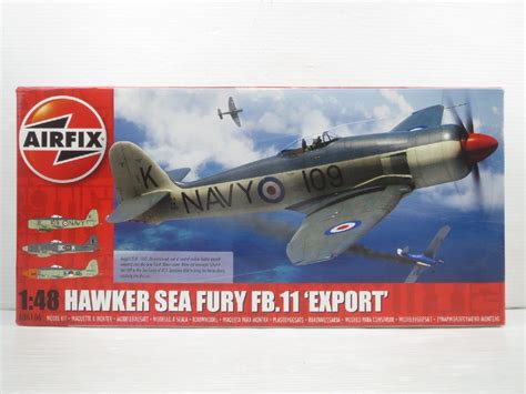 【未使用に近い】♪airfix エアフィックス 148スケール ホーカー シーフューリー Fb11 輸出仕様 A06106 プラモデル♪未