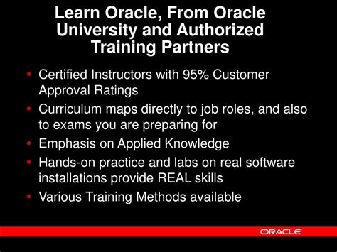 Ppt Learning Oracle From Oracle University Wdp Partners Powerpoint